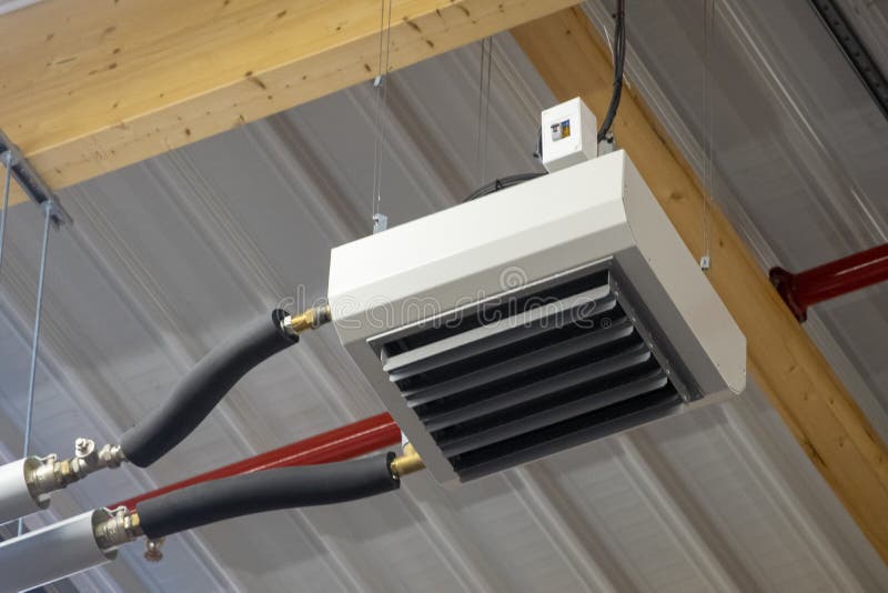 Hot Water Unit Heater / Aerotherm Stock Photo - Image of heating ...