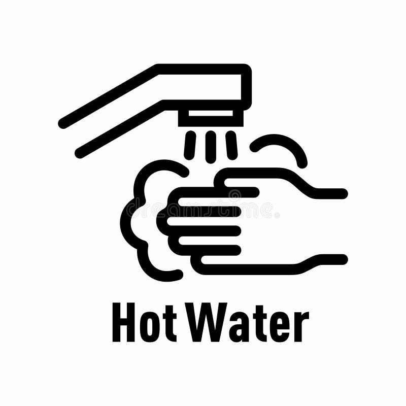 Hot Water Vector Information Sign Stock Vector - Illustration of info ...