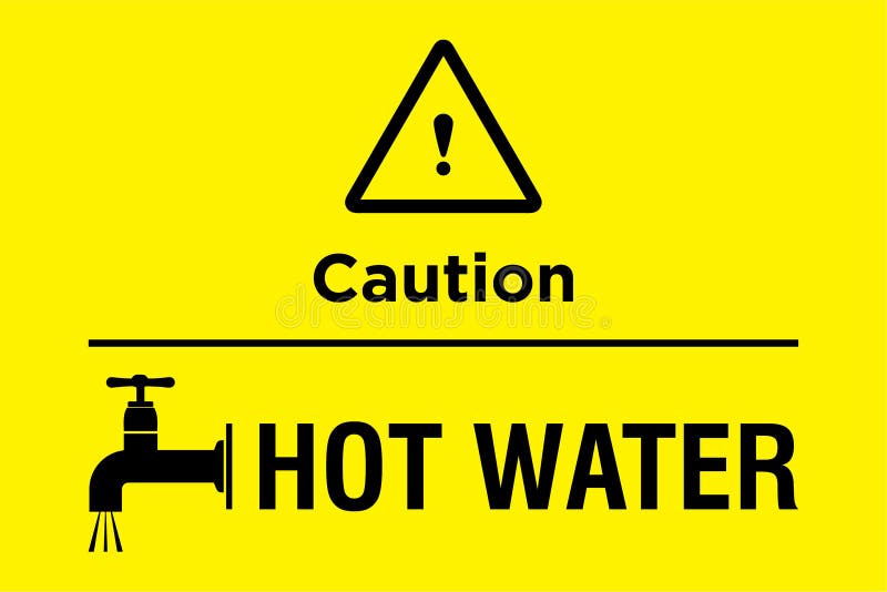 Caution Hot Water Stock Illustrations – 694 Caution Hot Water Stock ...
