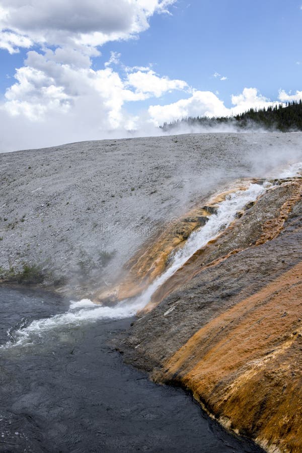 Hot water at Yellowstone stock photo. Image of crater - 187941112