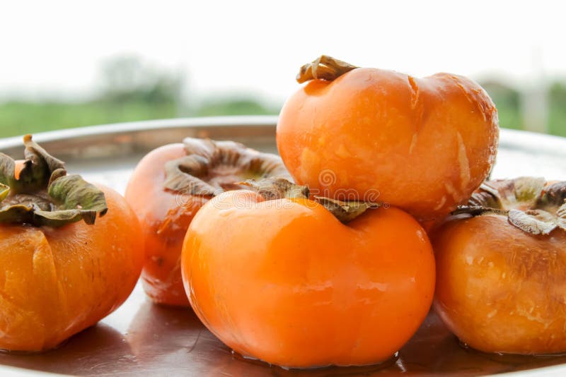 Rotten Fruit, Persimmons Rotten on the Wood Stock Image - Image of ...