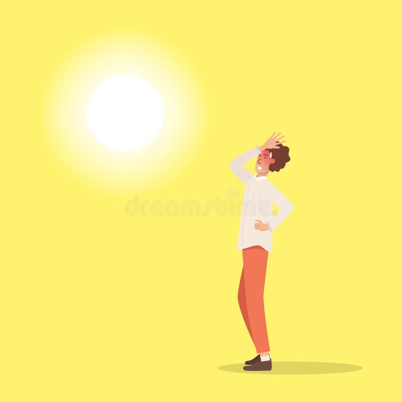 Funny Cartoon Man Sunburn Stock Illustrations – 119 Funny Cartoon Man ...