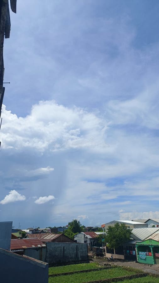 Hot Weather that Will Change To Rain Stock Photo - Image of rain, cloud ...