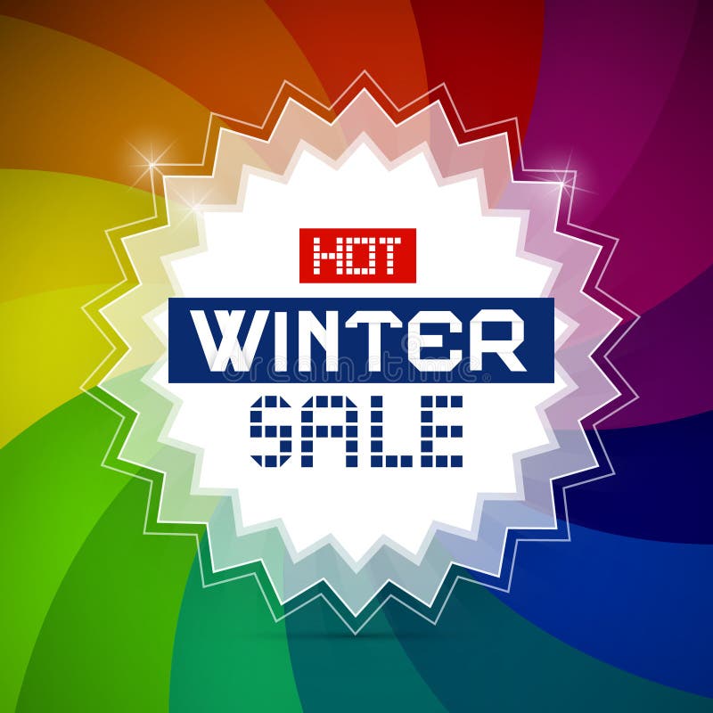 Hot Winter Sale Illustration Stock Vector - Illustration of sale, sell ...