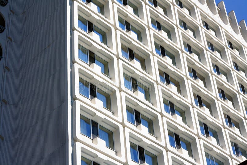 Hotel Windows Black & White Stock Photo - Image of budget, travelers ...