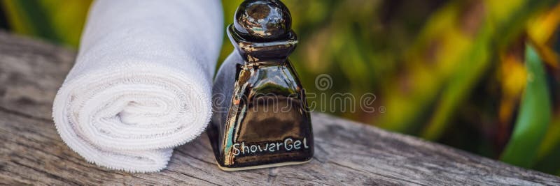 Hotel Amenities Kit Spa, Soap, Shampoo, Towels BANNER, Long Format ...