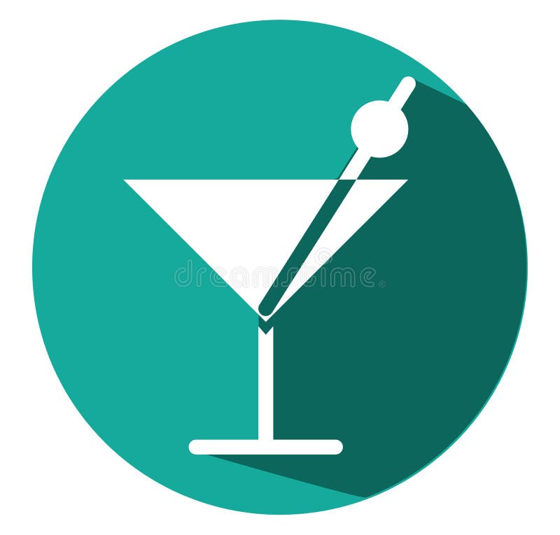 Hotel bar coctail, icon stock vector. Illustration of isolated - 261060003