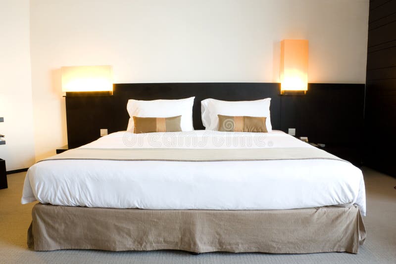 Hotel Bed stock image. Image of hotel, domestic, comfortable - 3699351