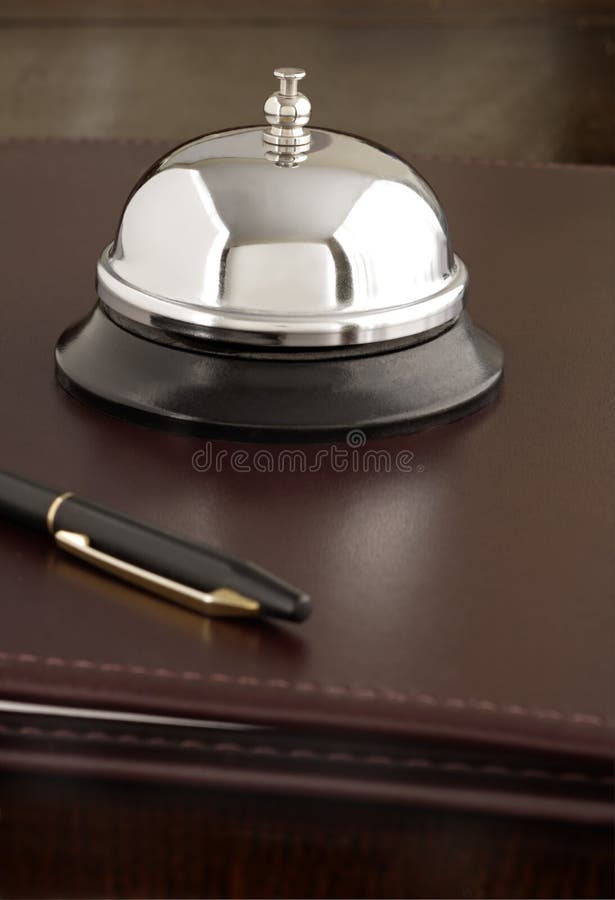 Brass Hotel Bell stock image. Image of bellhop, hospitality - 3763679