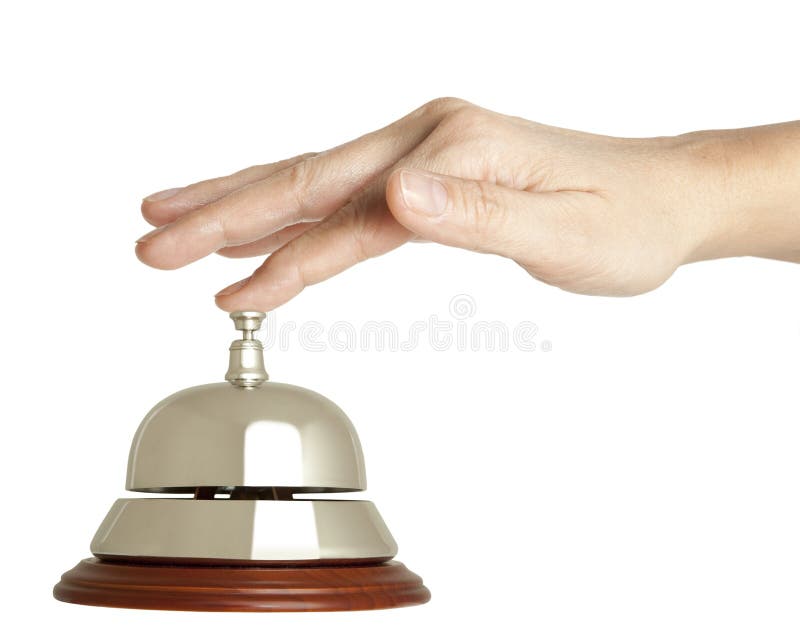 Hotel bell stock photo. Image of table, black, ringing - 9506228