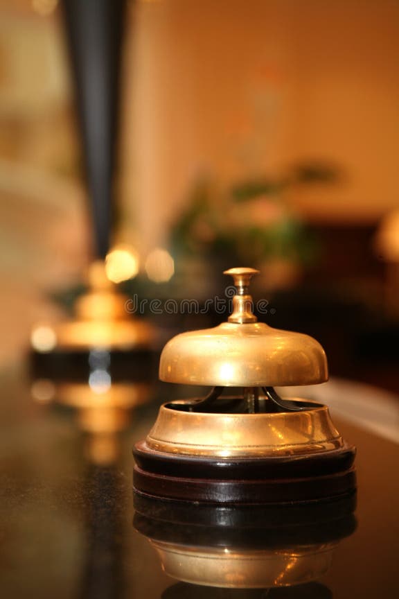 Hotel bell stock image. Image of luxury, call, push, desk - 8233509