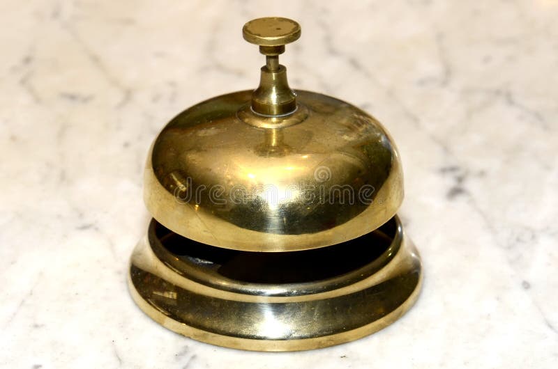 Hotel bell stock image. Image of wood, luxury, desk, foreground - 37468723