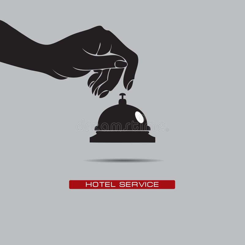 Hotel bell stock vector. Illustration of dexign, sign - 199852198