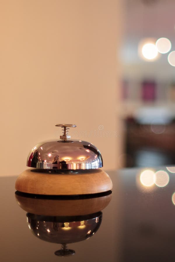 Hotel bell stock image. Image of luxury, call, push, desk - 8233509