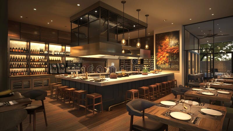 Hotel Bistro Features Interactive Chef S Stations and Communal Dining ...