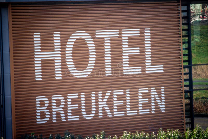 Hotel Breukelen sign editorial photography. Image of design - 352691892