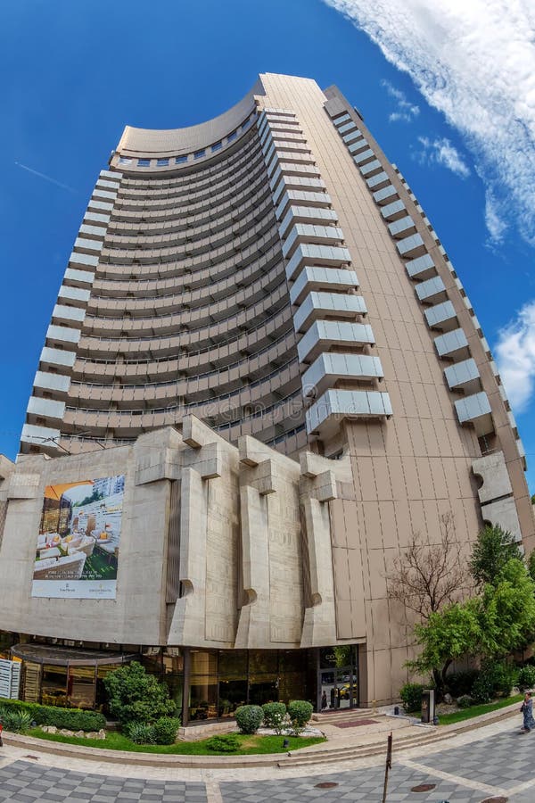 Hotel Bucarest Intercontinental, Rumania Foto de archivo editorial ...