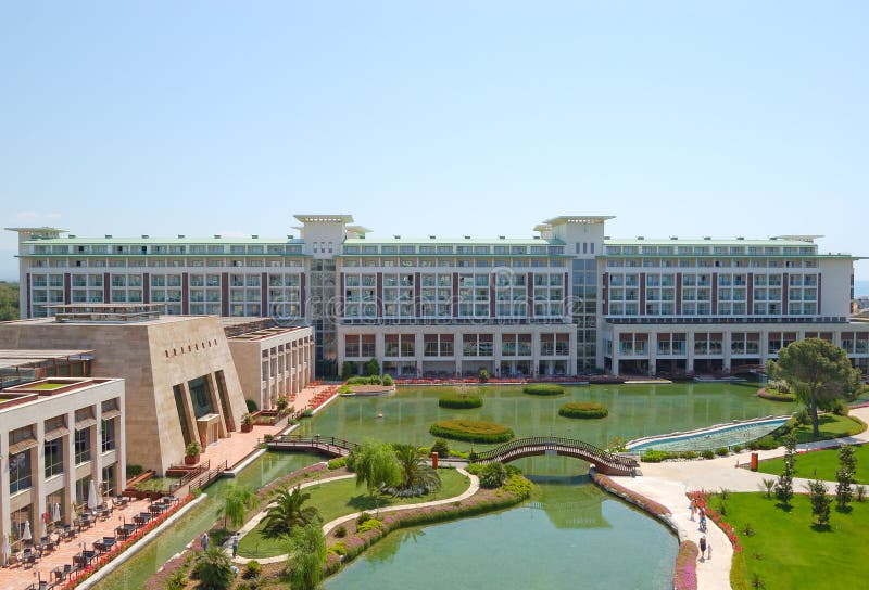 Spa Building Exterior at the Luxury Hotel Stock Image - Image of united ...