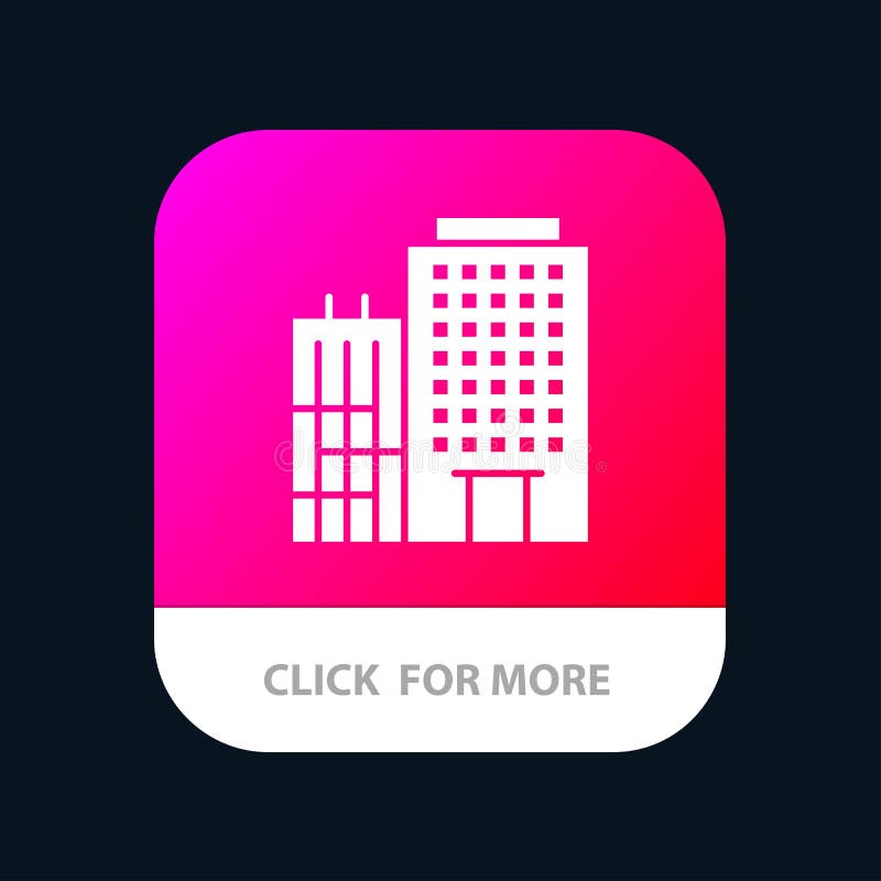 Hotel, Building, Home, Service Mobile App Icon Design Stock Vector ...