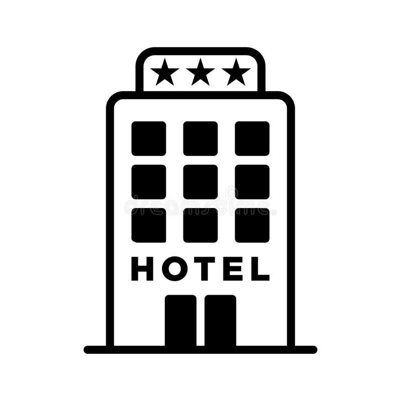 Hotel Building Icon Vector Design Vector Basic RGB Stock Vector ...