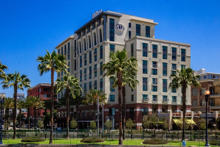 A Hotel Building with Palm Trees in Front of it Editorial Photography ...