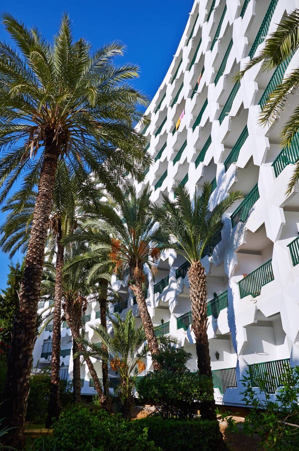 Hotel building stock image. Image of blue, facture, balcony - 22092553