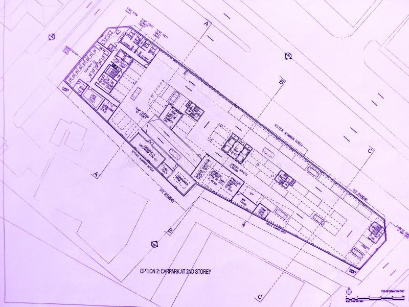 Hotel Building Plan Royalty Free Stock Photography - Image: 8572067