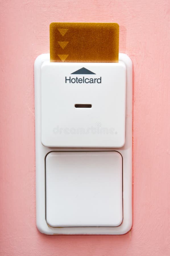 Hotel Key Card Insert To Power Switch Control of the Electric Stock ...