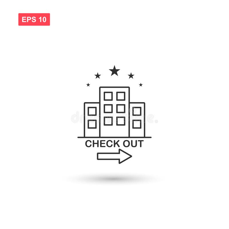 Hotel Check Out Vector Isolated Stock Vector - Illustration of ...