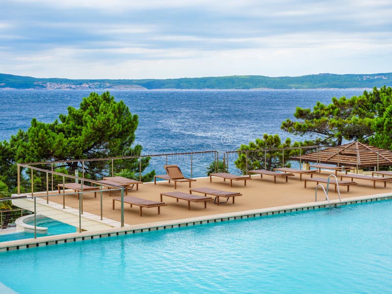 Hotel complex on the beach stock photo. Image of indoors - 229347172