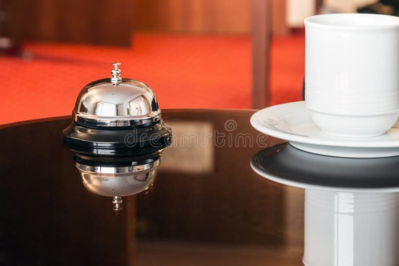 Hotel Concierge. Service Bell in a Hotel Stock Photo - Image of idea ...