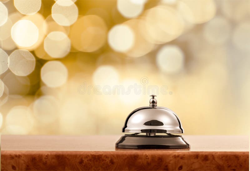 Hotel stock photo. Image of oldfashioned, single, handbell - 58672794