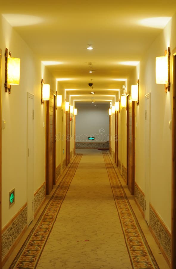 Hotel`s corridor stock photo. Image of doors, frame, architectural ...