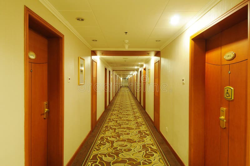 Hotel corridor stock image. Image of hanging, architecture - 18578573