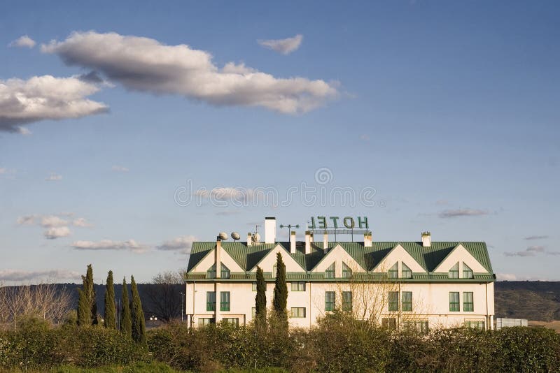 Hotel in countryside stock image. Image of remote, architecture - 13692315