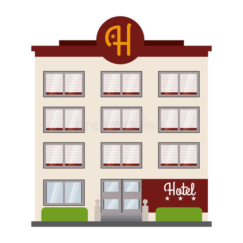 Hotel Design, Vector Illustration. Stock Vector - Illustration of ...