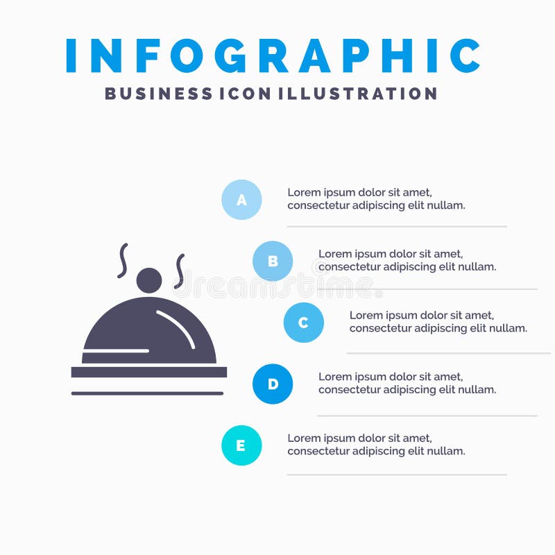 Hotel, Dish, Food, Service Infographics Presentation Template. 5 Steps ...