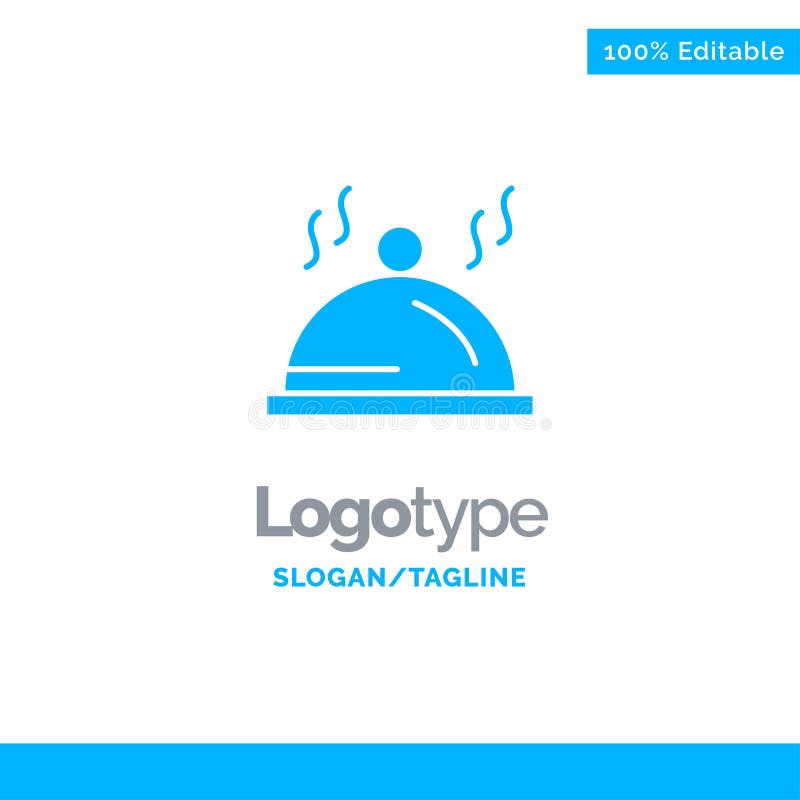 Hotel, Dish, Pallet, Service Blue Business Logo Template Stock Vector ...