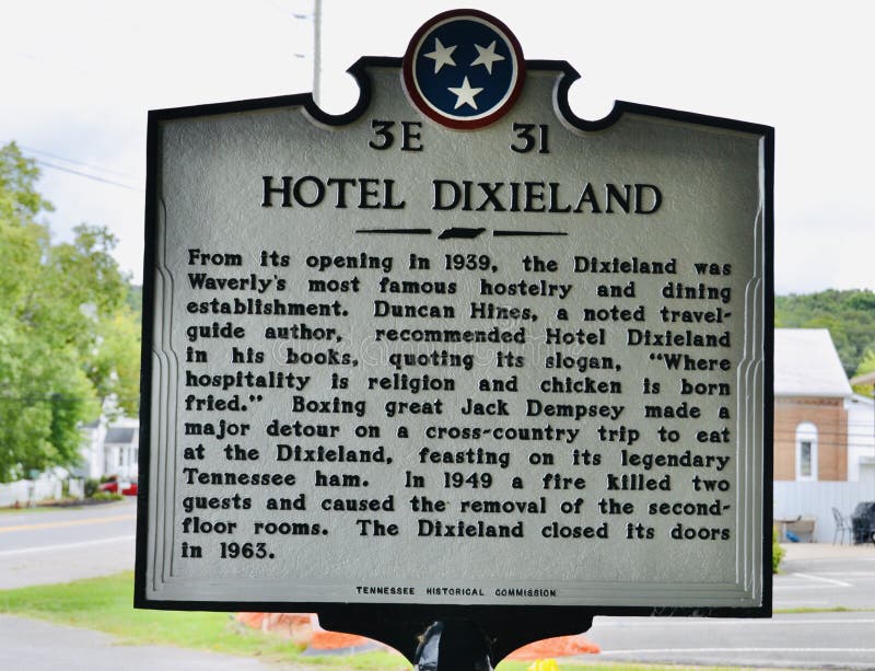 Hotel Dixieland Historical Marker Editorial Stock Photo - Image of ...