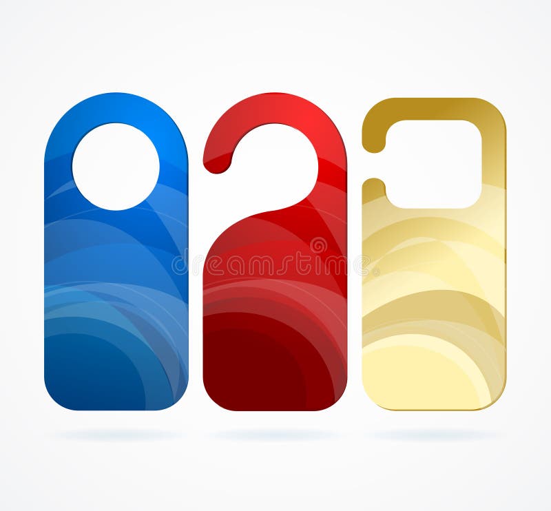 Hotel Door Labels Set Vector Stock Illustrations – 35 Hotel Door Labels ...