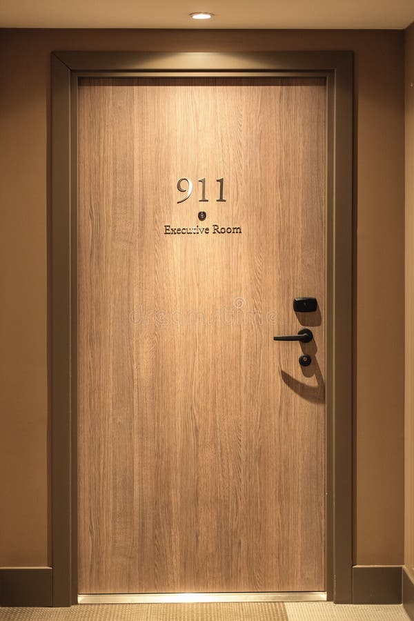 Hotel Door Number, Close Up Image Stock Photo - Image of executive ...