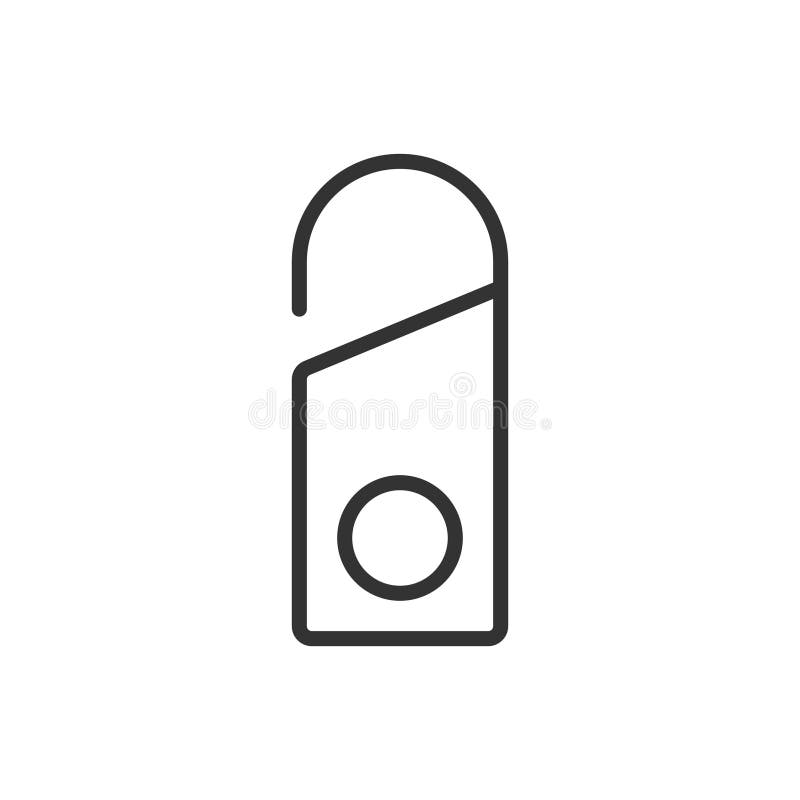 Hotel Door Tag Icon - Room Door Tag Icon Stock Vector - Illustration of ...