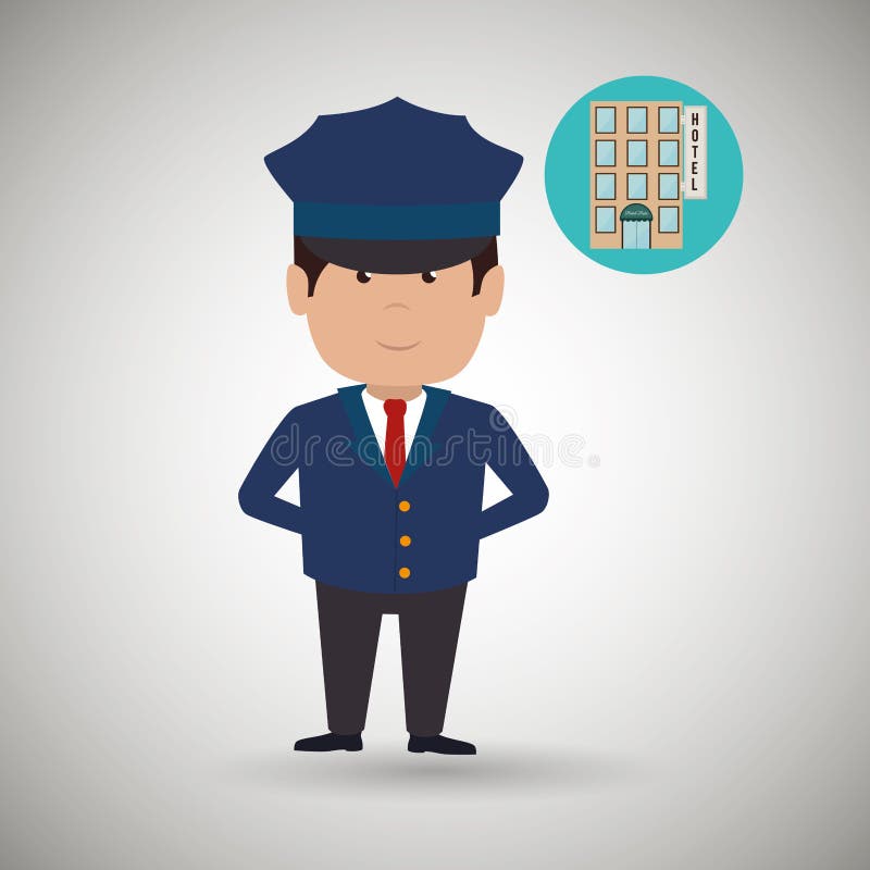 Hotel employees design stock illustration. Illustration of people ...