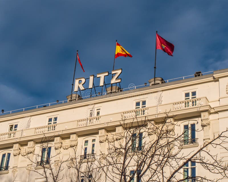 Hotel Exclusivo Ritz En Madrid Foto editorial - Imagen de vacaciones ...