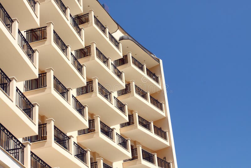 Hotel facade stock image. Image of vacations, city, hotel - 31568535