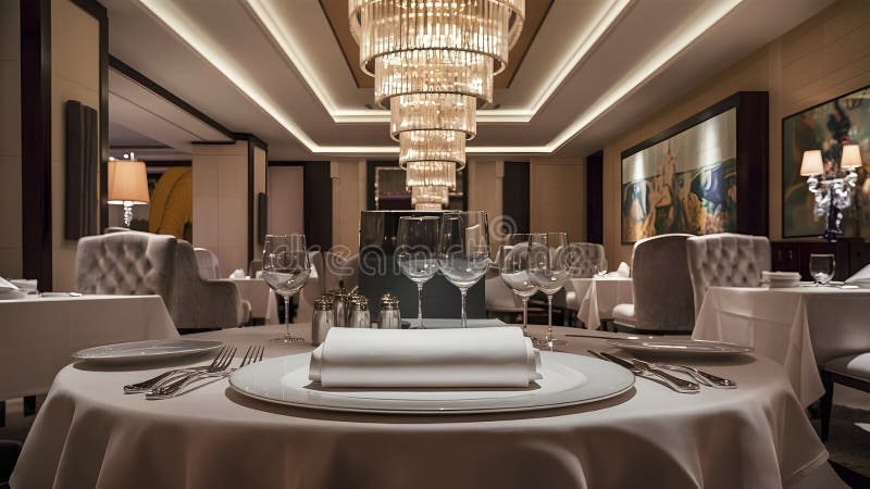 Hotel Fine Dining Restaurant Interior Stock Photo - Image of interior ...