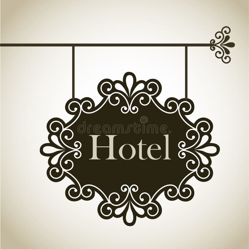 Hotel frame stock vector. Illustration of oldfashioned - 31091167