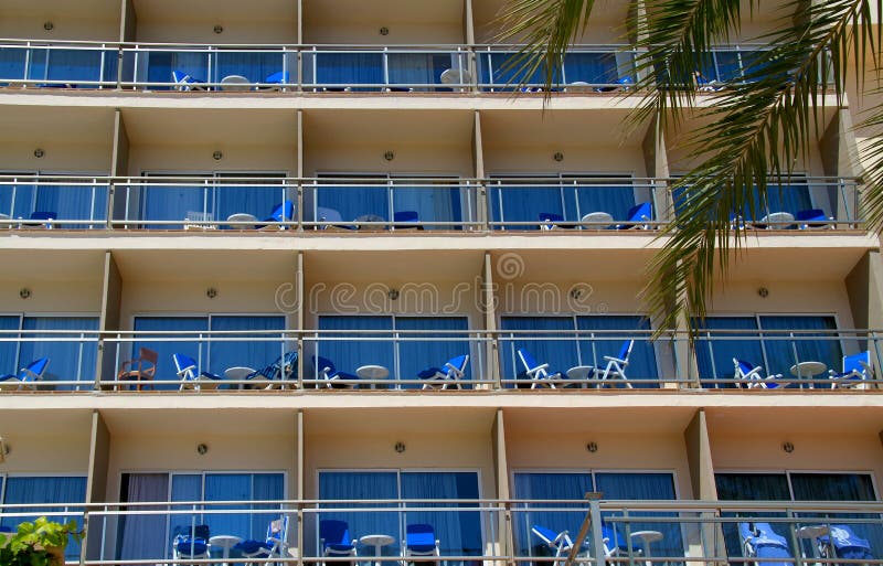Hotel front stock image. Image of building, resort, veranda - 25678385