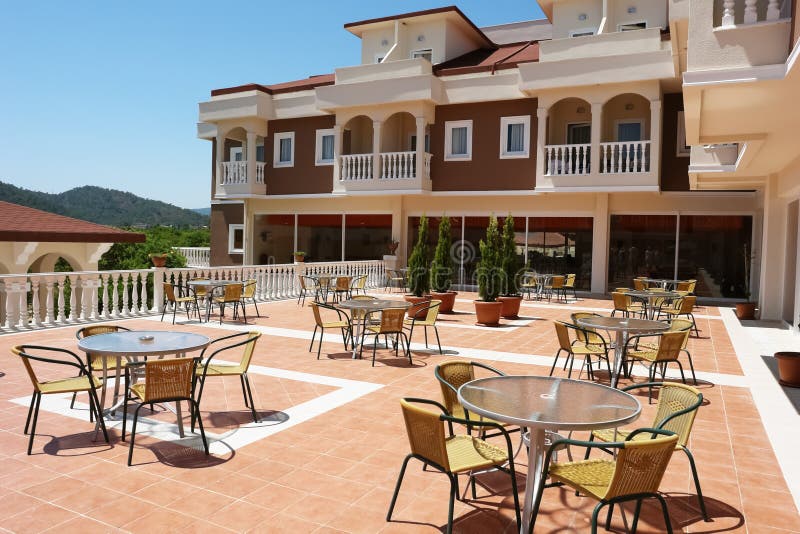 Garden in Resort Hotel in Tanzania Stock Photo - Image of building ...