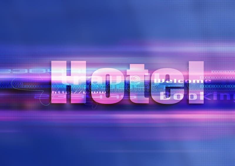 Hotel graphic technology stock illustration. Illustration of digital ...